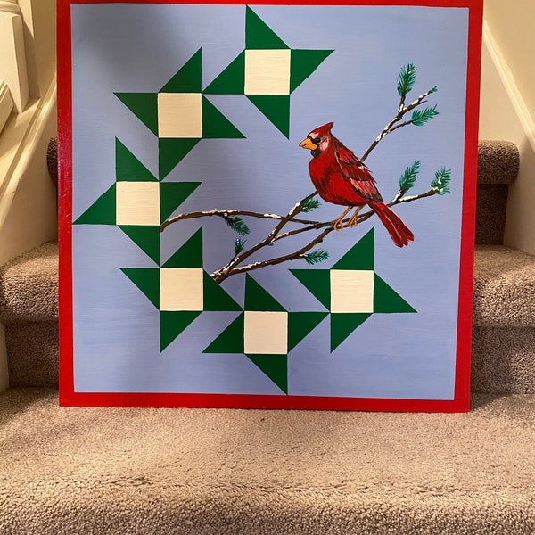 Cardinal Barn Quilts - Etsy
