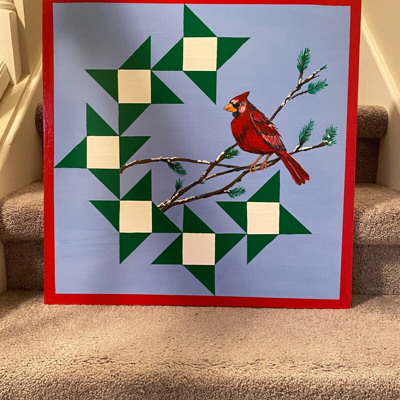Cardinal Barn Quilts - Etsy