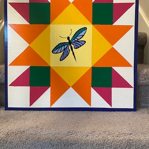 Barn Quilt: Dragonfly 15 - Etsy