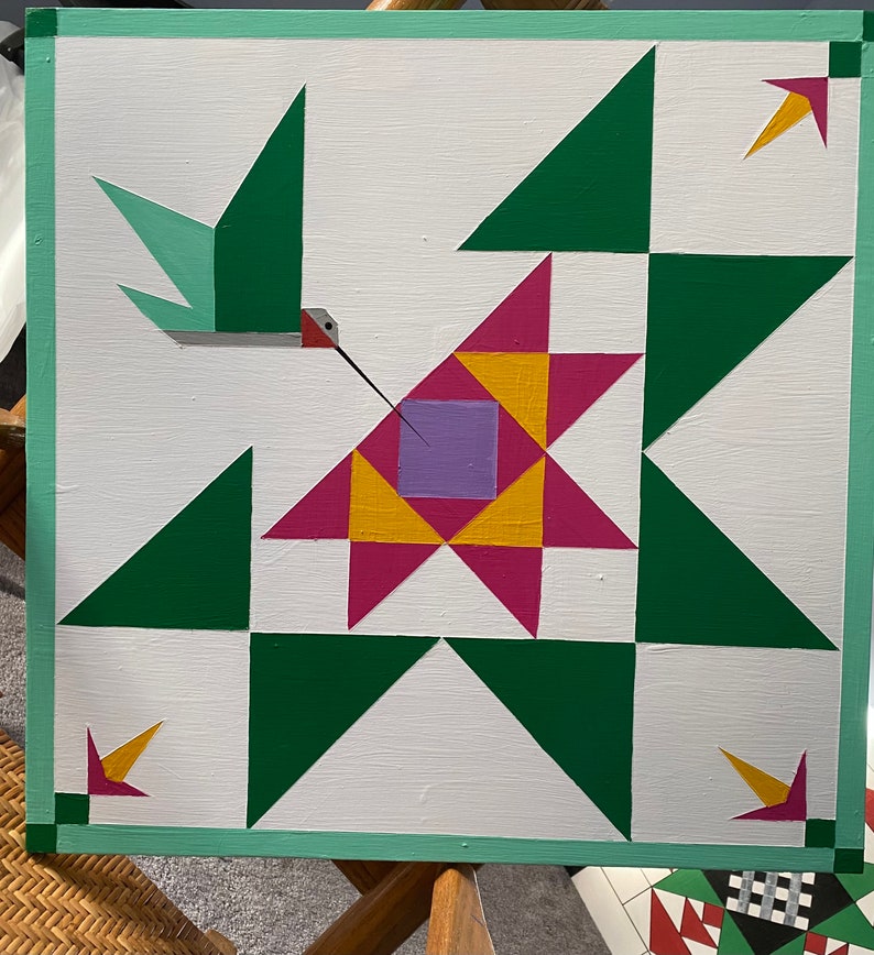 Barn Quilt: Hummingbird O3 - Etsy