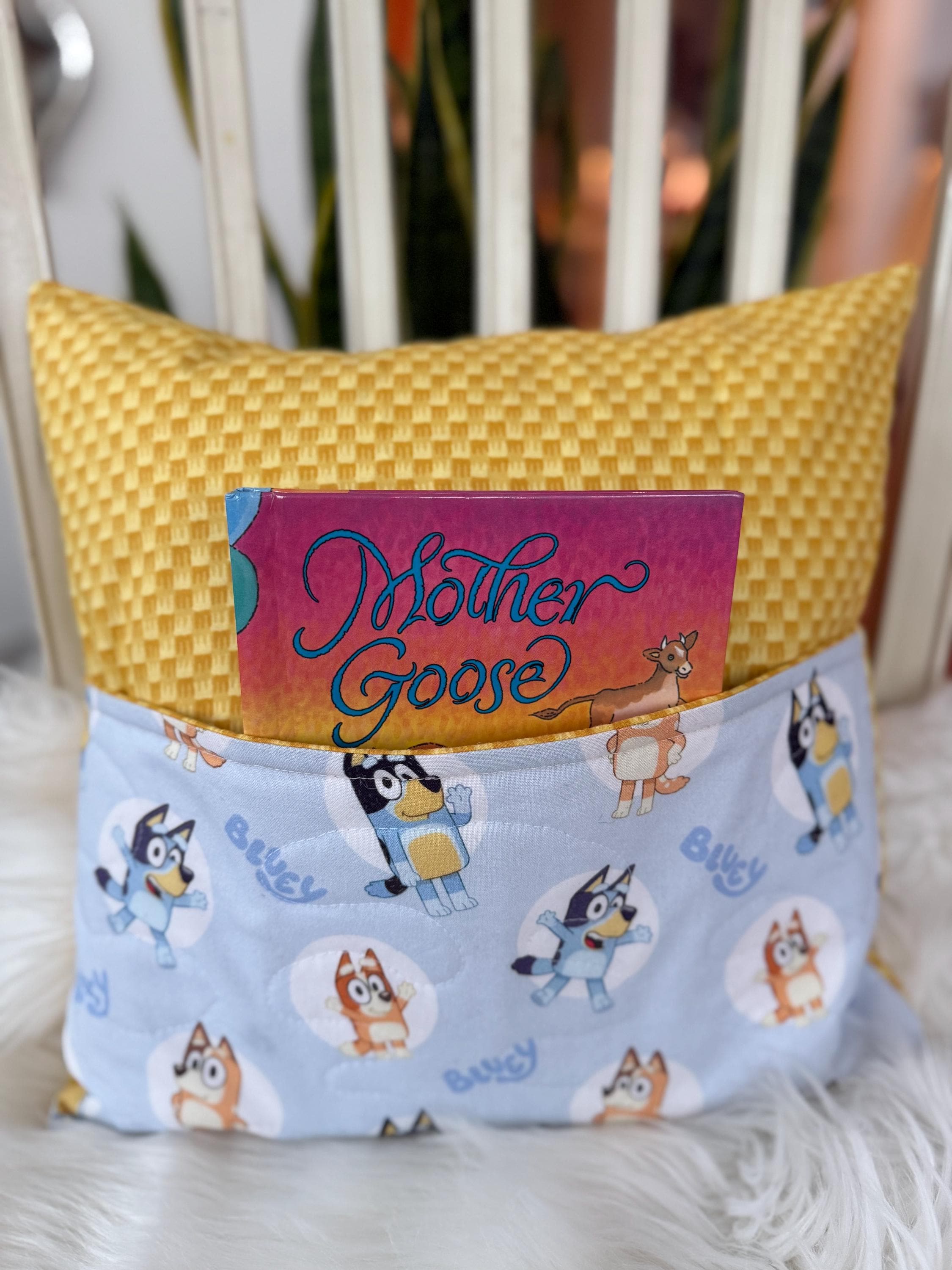 Bluey Pillow, Child's Pocket Pillow, Toddler Reading Pillow, Kid's ...