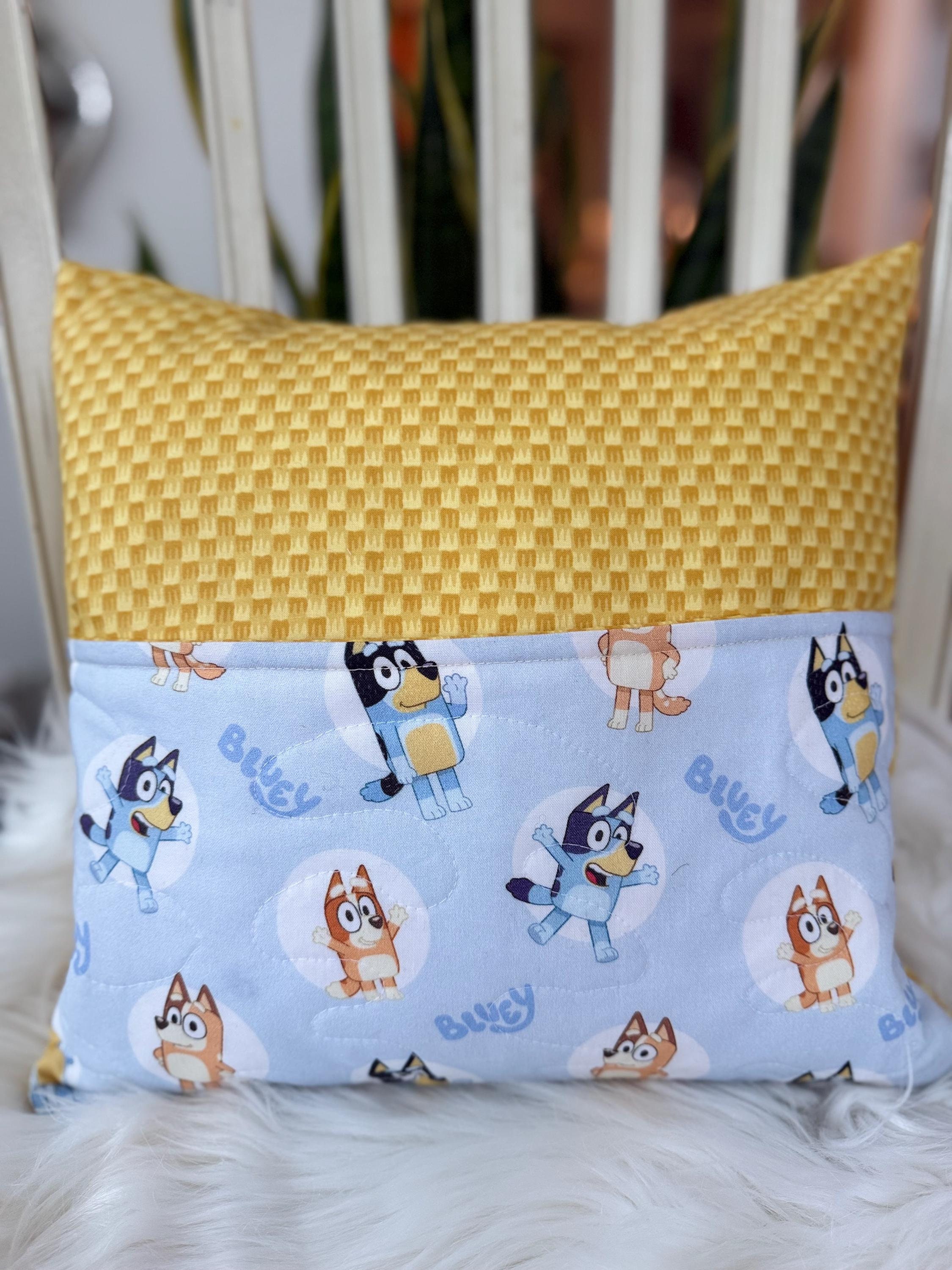 Bluey Pillow, Child's Pocket Pillow, Toddler Reading Pillow, Kid's ...