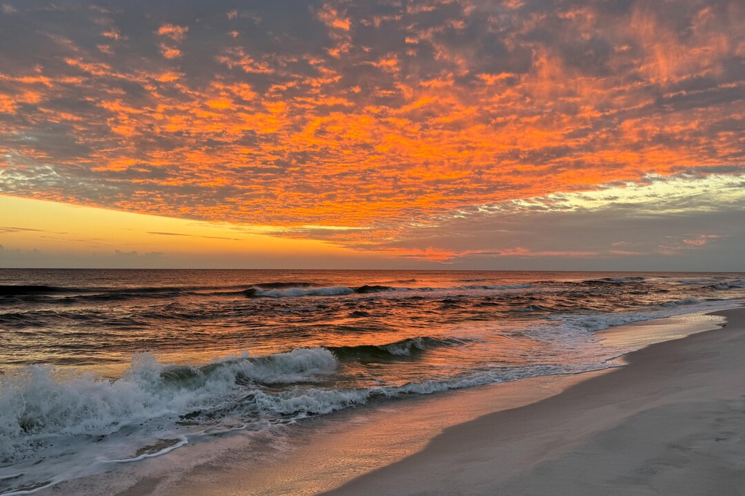 GRAYTON BEACH SKY Sunset Print, Wall Decor, Metallic, Canvas, Glossy ...