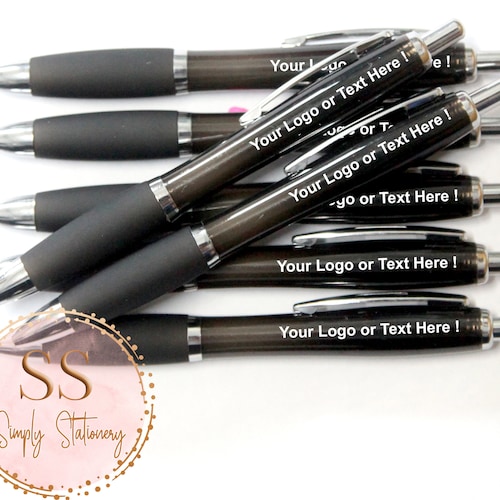 Personalised Printed Ballpoint Pens Your Logo Small - Etsy