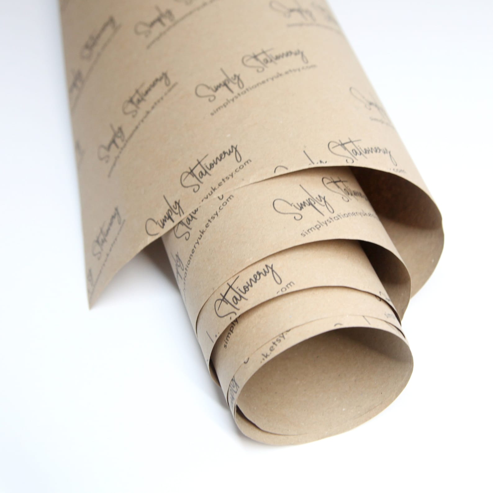 Personalised Kraft Paper, 900mm Wide, Packing Paper, Branded Packaging ...