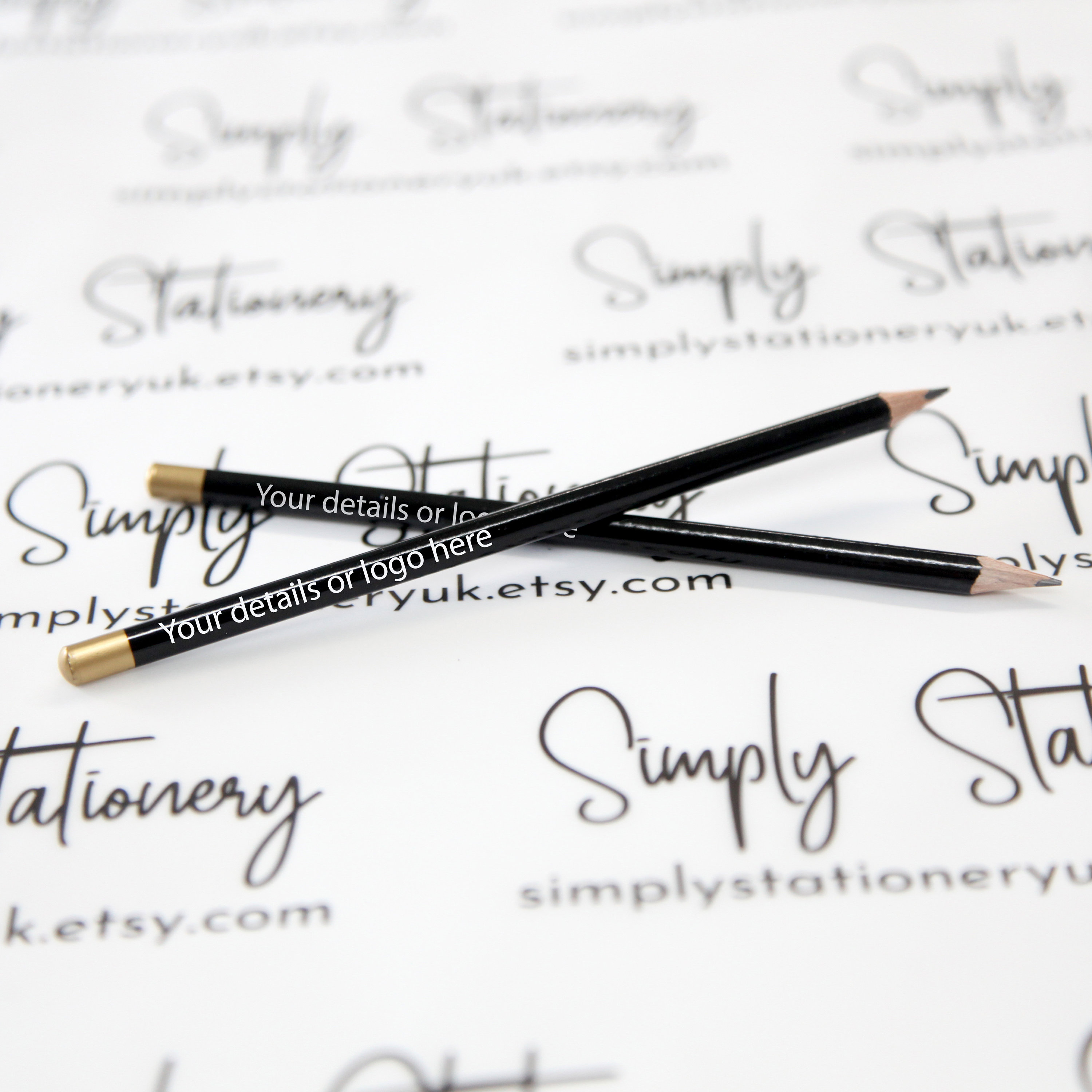 Personalised Printed Pencils, Your Logo, Small Business, Branding Promo ...