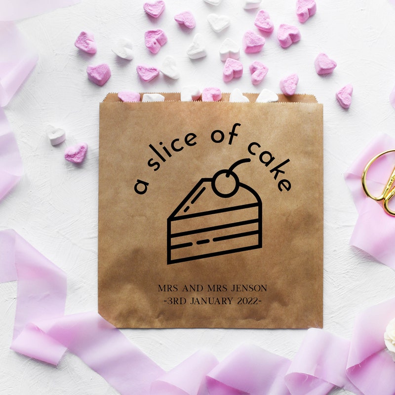 Cake Slice Bags - Etsy