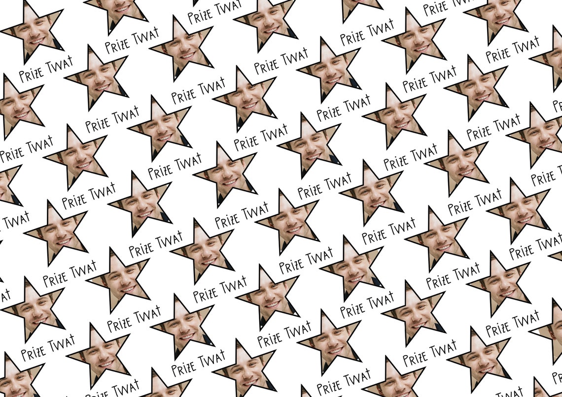 Personalised A3 Birthday Wrapping Paper Prize Twat Profanity - Etsy