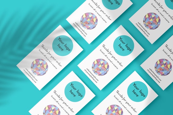 Personalised Business Scratch Cards Your Logo Loyalty - Etsy