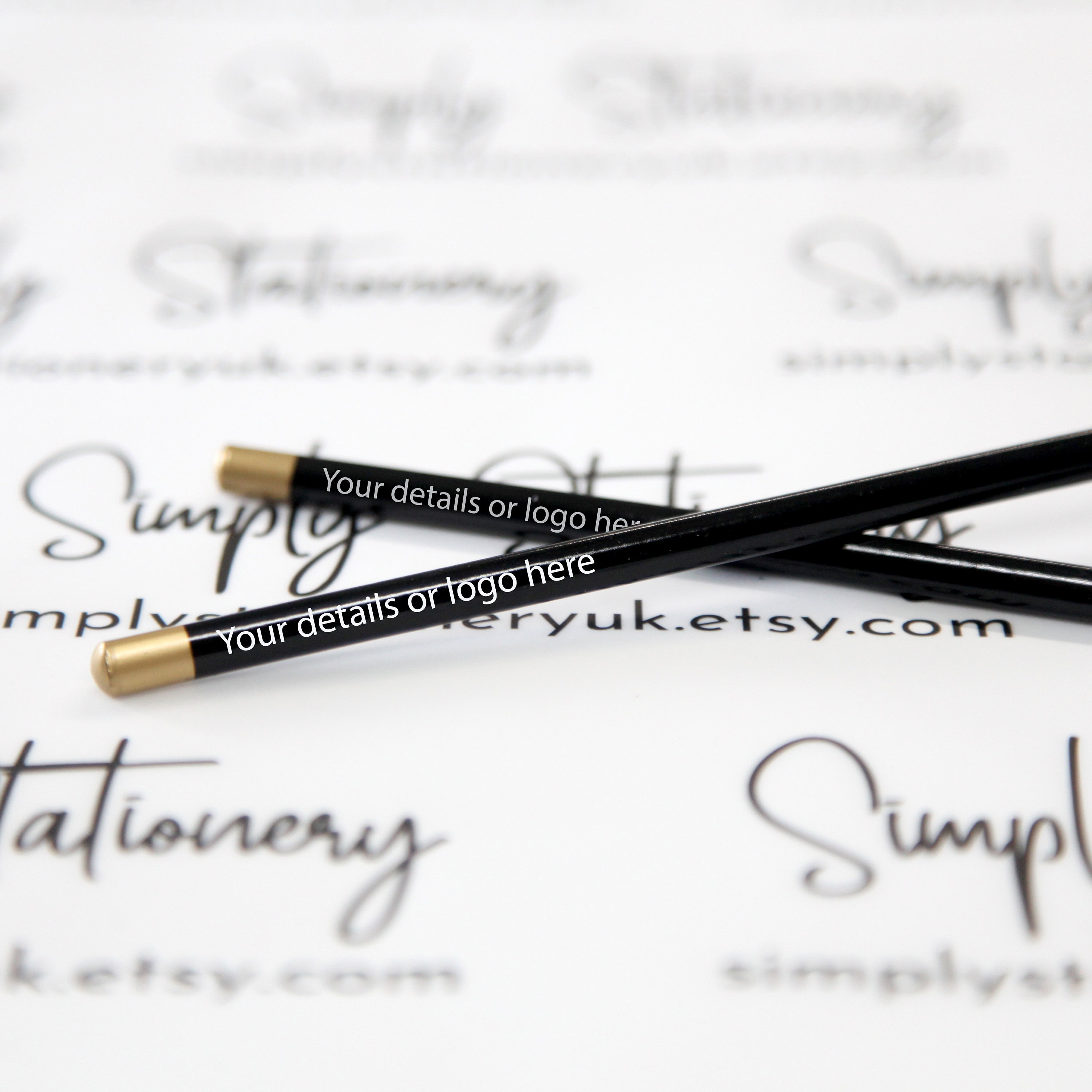 Personalised Printed Pencils, Your Logo, Small Business, Branding Promo ...
