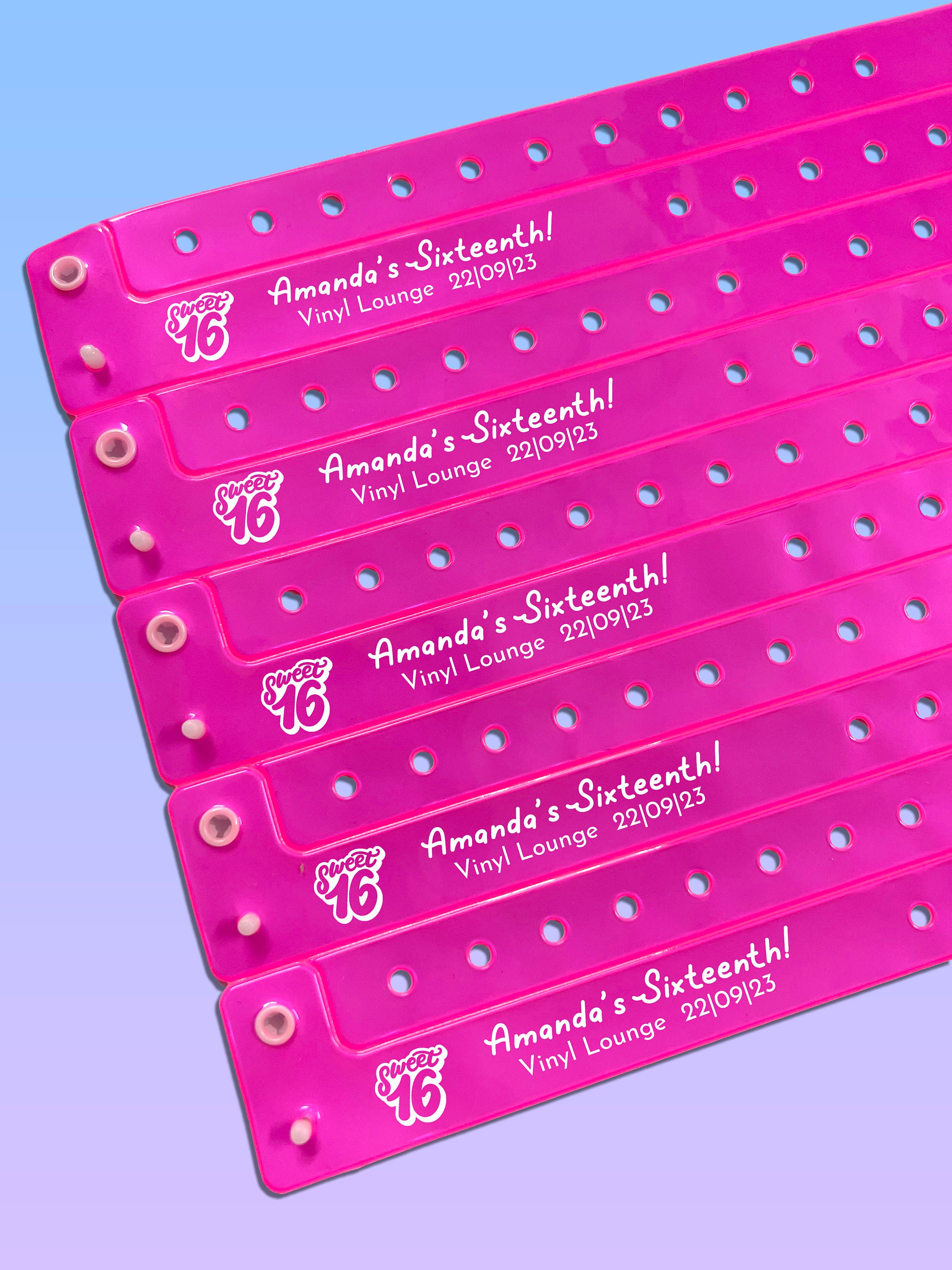 Personalised Sweet 16 Wristbands, Birthday, Bridesmaids, Bracelet ...