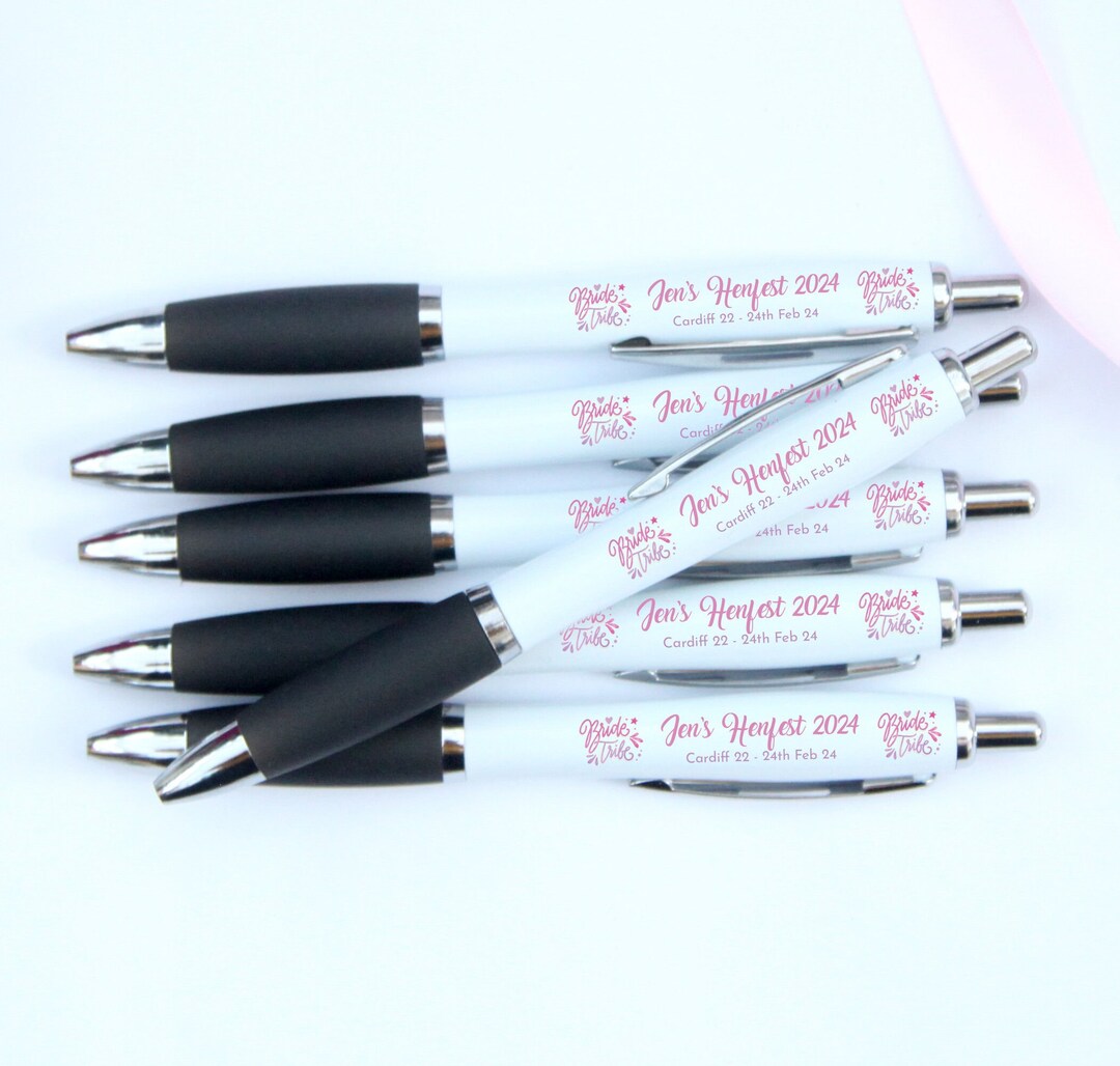 Personalised Hen Party Favour Printed Pens, Bridesmaid Gift, Maid of ...