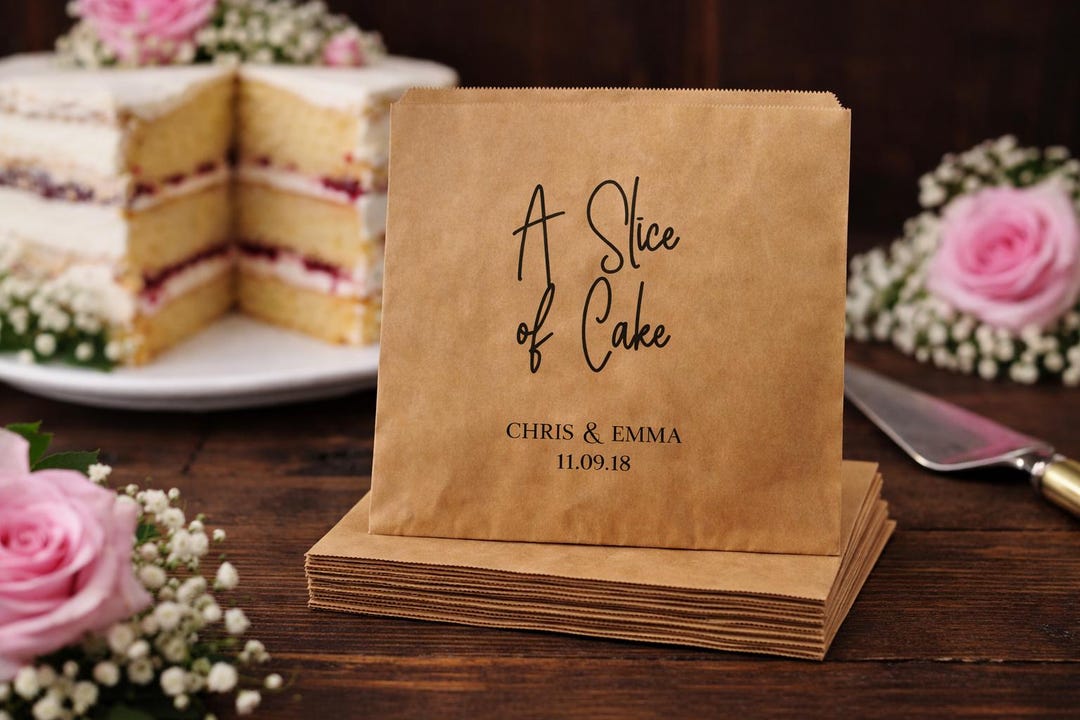 Personalised Paper Bags Cake Boxes Bags, Wedding Sweet Cart, Cake ...