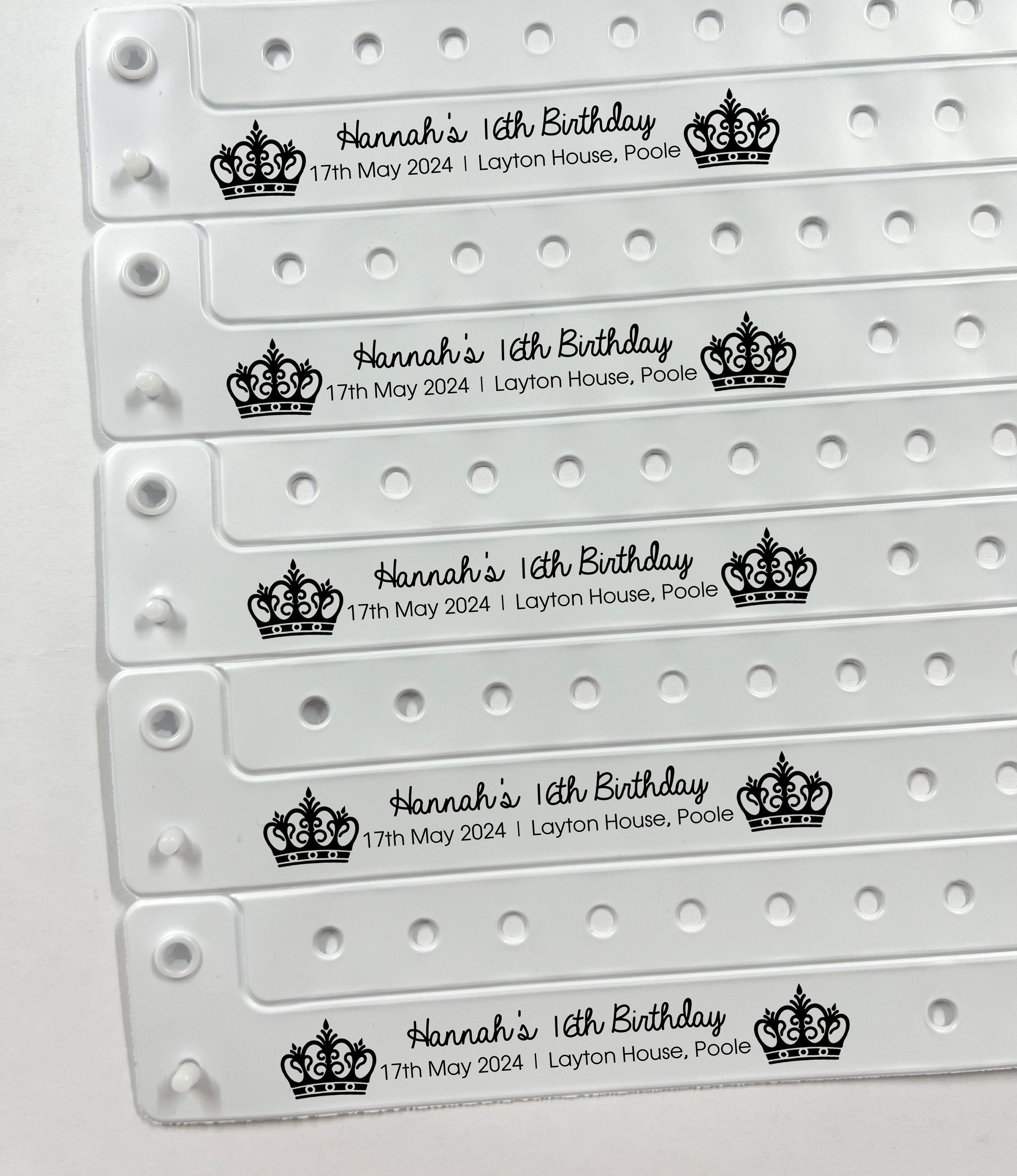 Personalised Birthday Wristbands, Hen Party, Bridesmaids, Bracelet ...