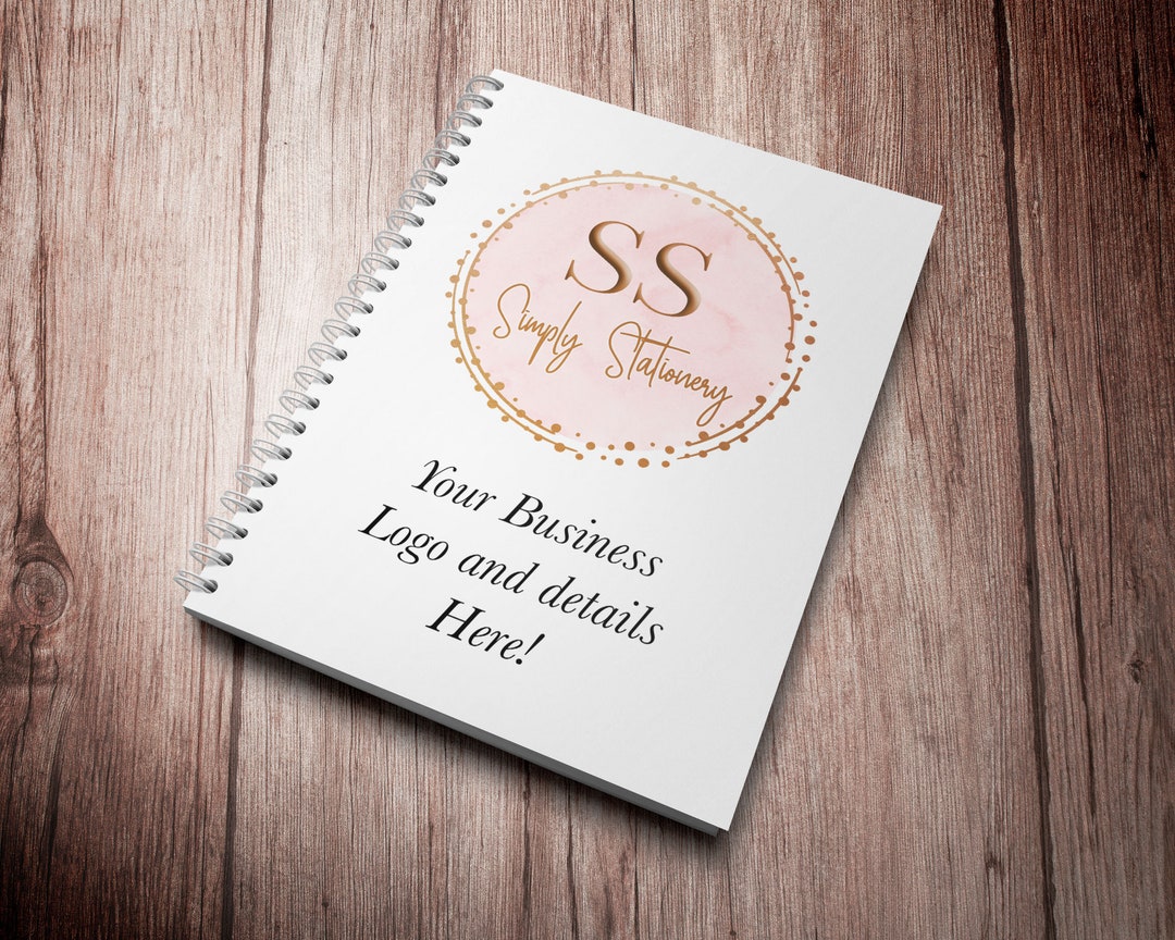 Personalised Notebook, Notepad, Small Business Stationery, Book, Order ...