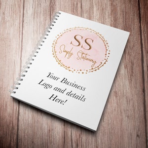 Personalised Notebook, Notepad, Small Business Stationery, Book, Order ...