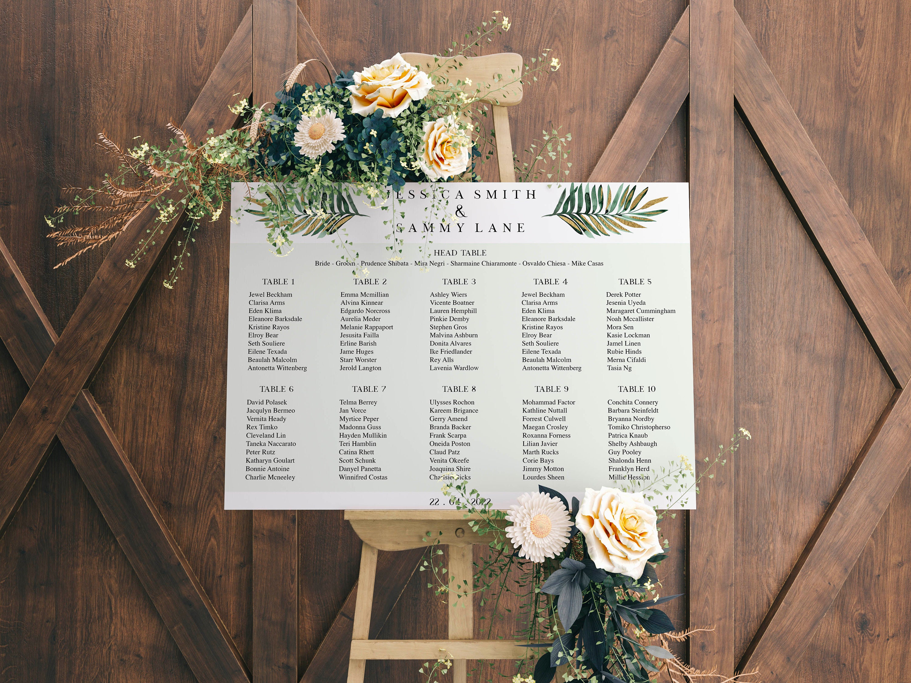 A1, A2, Wedding Seating Chart, Wedding Seating Plan, Personalised ...