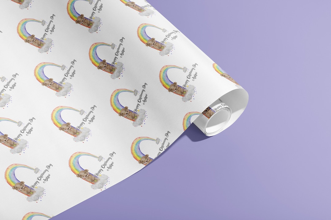 Personalised Wrapping Paper, Birthday, Gift Wrap, Customised, New Born ...