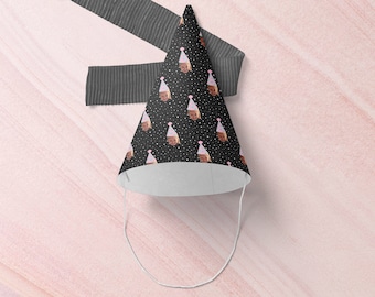 Personalised Party Hats With Face Photo & Text of Your Choice Custom ...