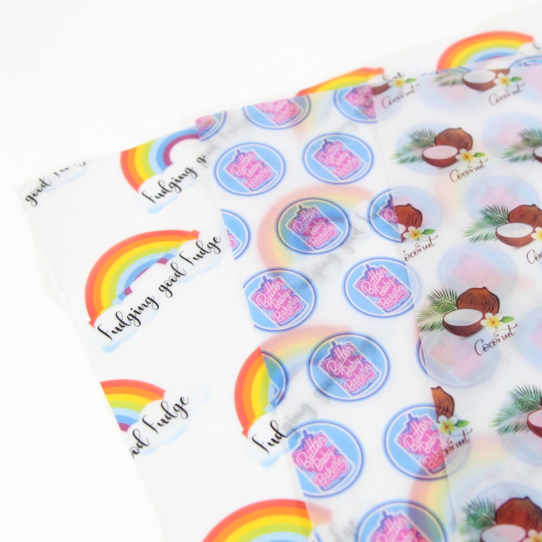 Personalised Vellum Paper, Packing Paper, Branded Packaging, Food Safe ...