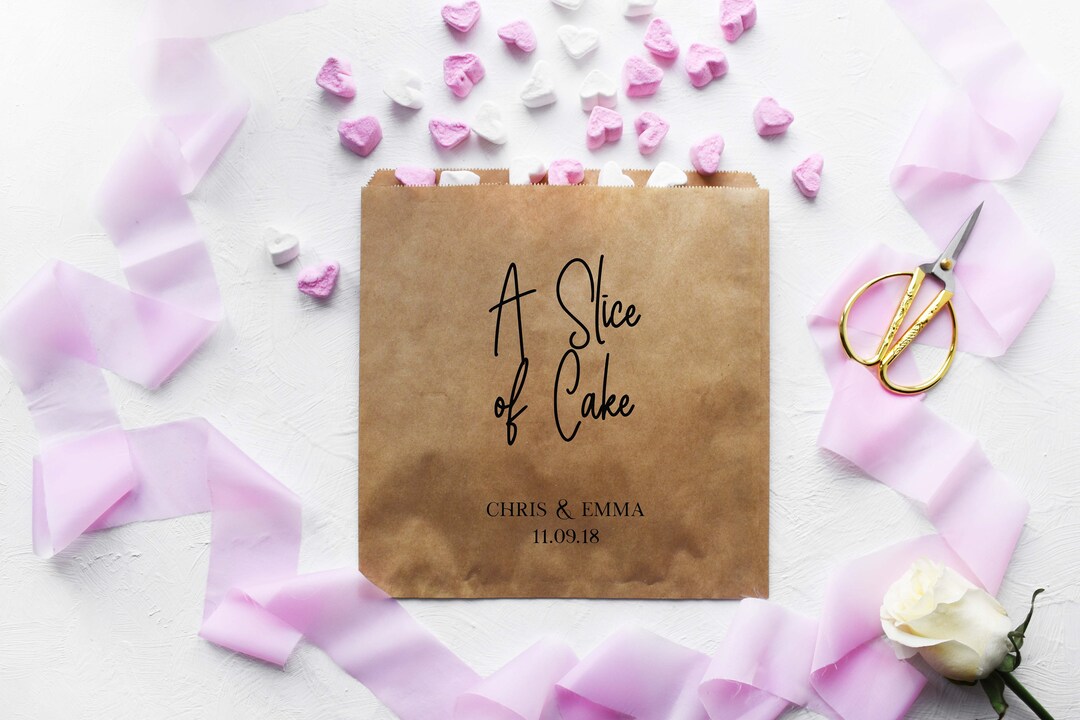 Personalised Paper Bags Cake Boxes Bags, Wedding Sweet Cart, Cake ...