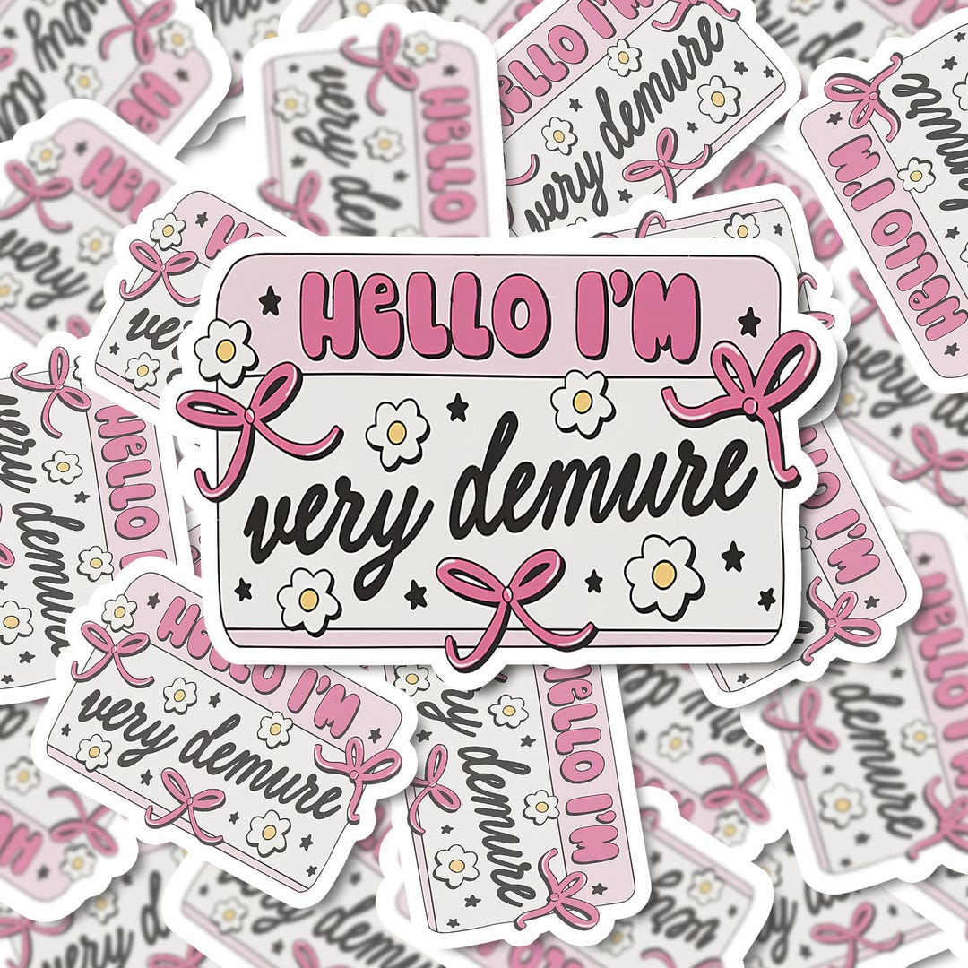 Very Demure Very Mindful Sticker | Tiktok Viral | Tiktok Sticker ...