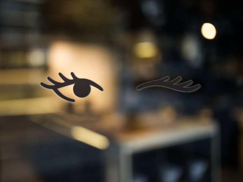 Wink, Eyelashes Car Decal, Vinyl Decal - Etsy