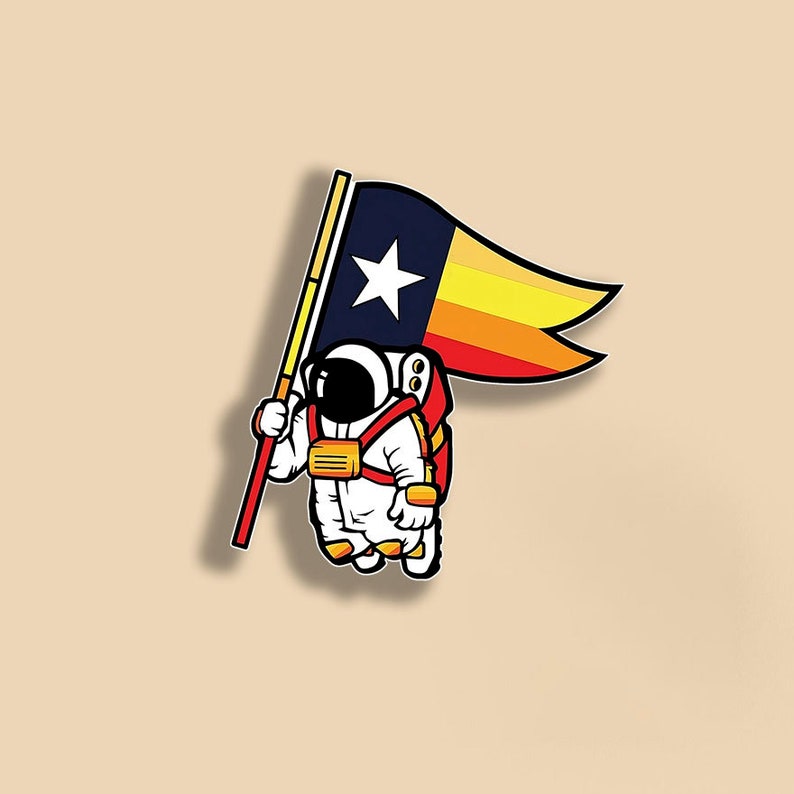 Houston Astronaut Astros Sticker Houston Texas - Etsy