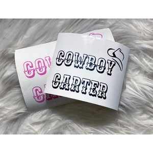 Cowboy Carter Decal | Car Decal | Vinyl Decal | Laptop Decal - Etsy