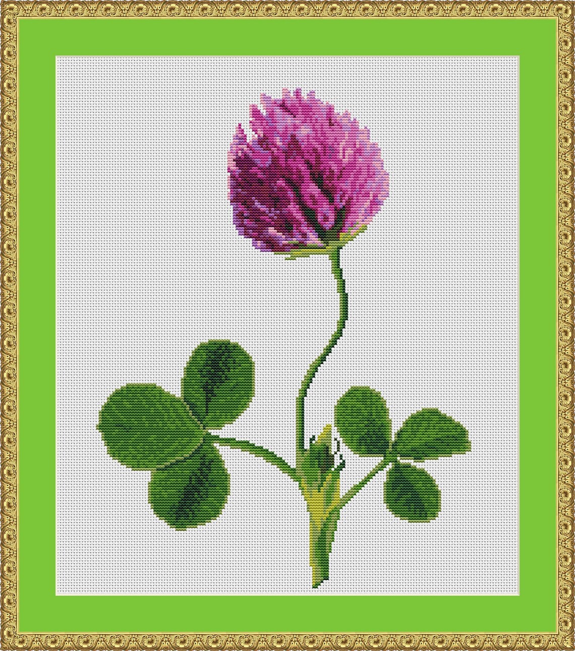 Clover Cross Stitch Pattern PDF, Instant Download. Luck Cross-stitch - Etsy