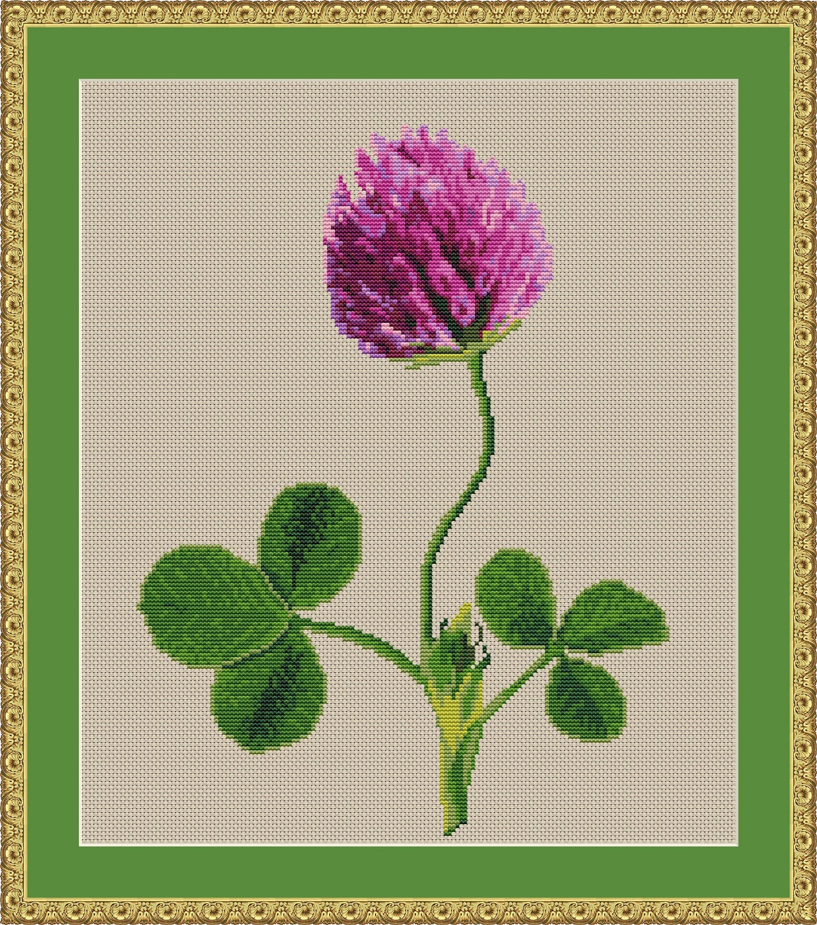 Clover Cross Stitch Pattern PDF Instant Download. Luck | Etsy