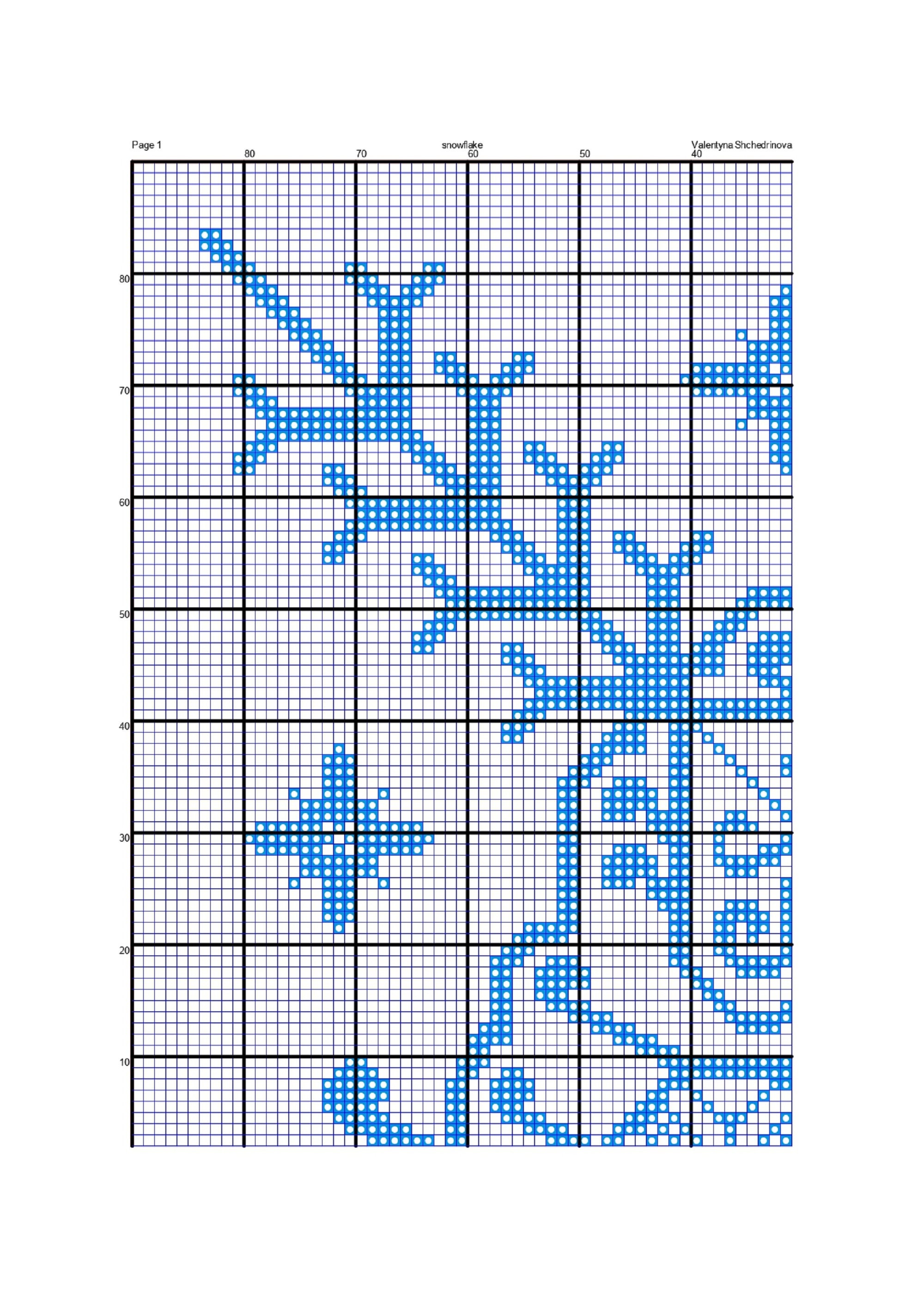 Cross Stitch Pattern Snowflake Pdf Instant Download. Simple Cross ...