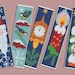 Christmas Bookmark Set Cross Stitch Pattern Download PDF Holiday ...