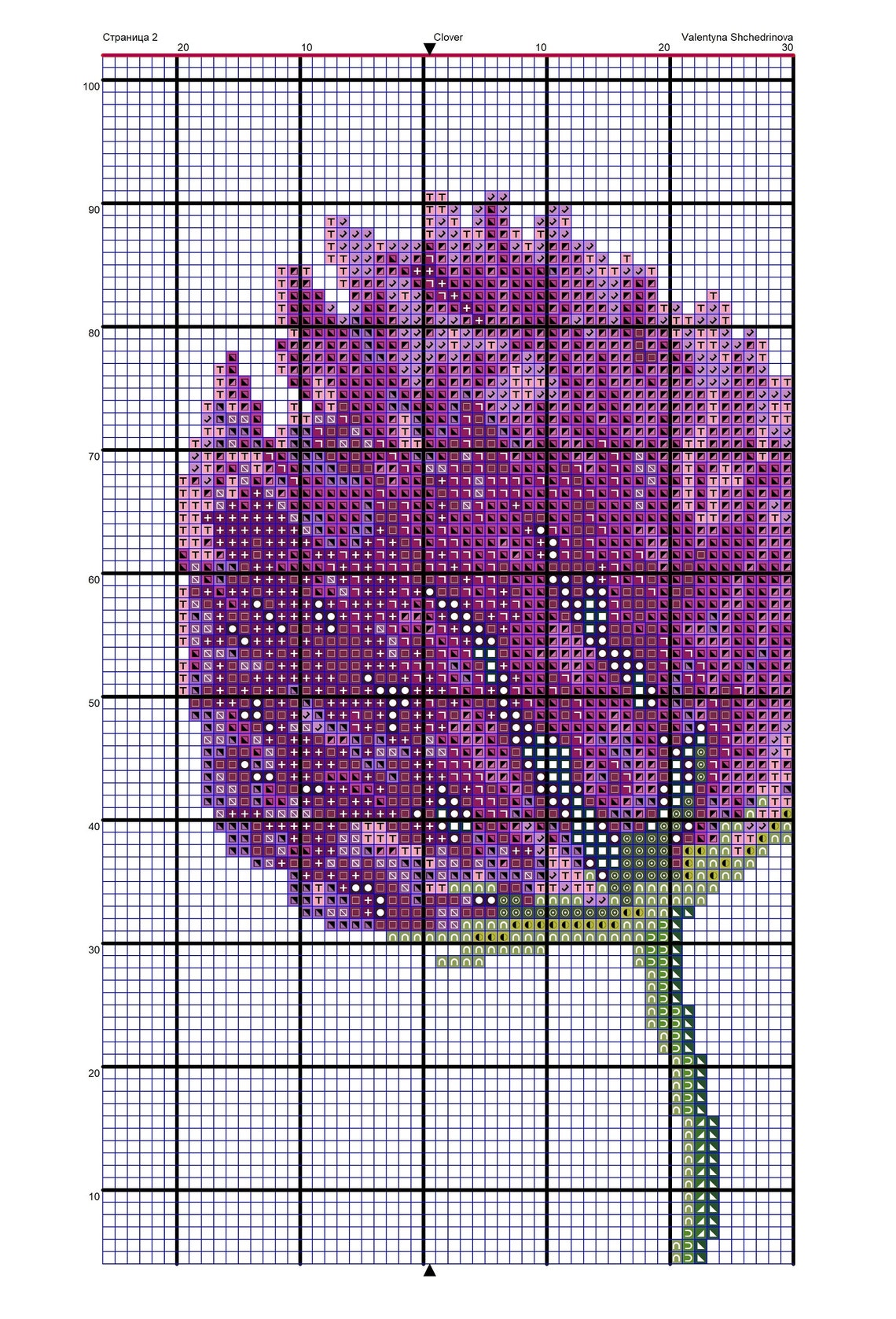 Clover Cross Stitch Pattern PDF, Instant Download. Luck Cross-stitch - Etsy