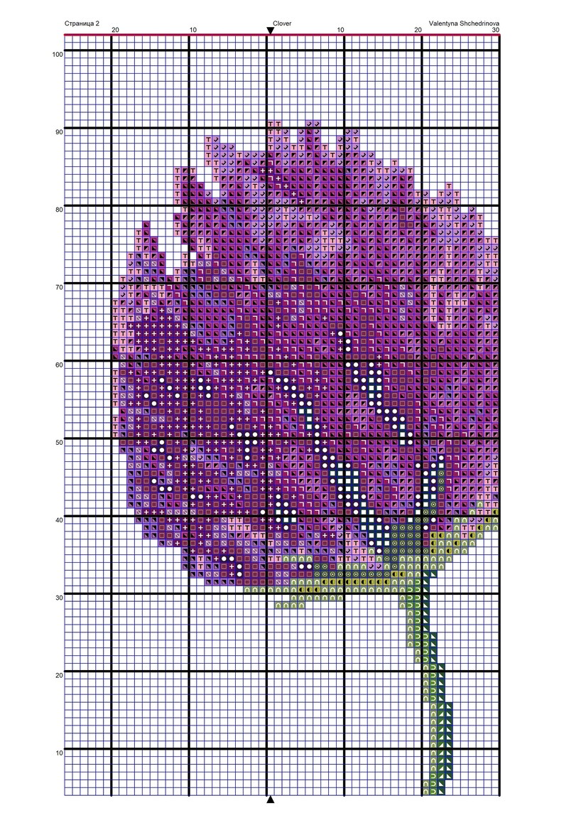 Clover Cross Stitch Pattern PDF, Instant Download. Luck Cross-stitch - Etsy
