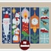 Christmas Bookmark Set Cross Stitch Pattern Download PDF Holiday ...