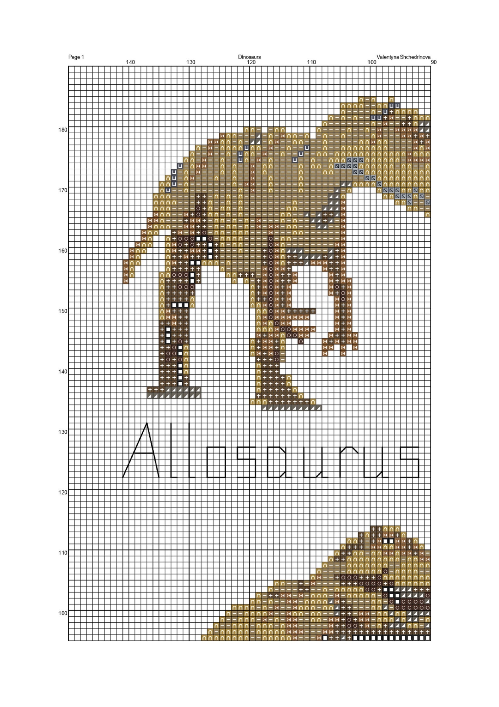 Dino Lovers X Stitch. Set of 20 Dinosaur Cross Stitch Patterns - Etsy
