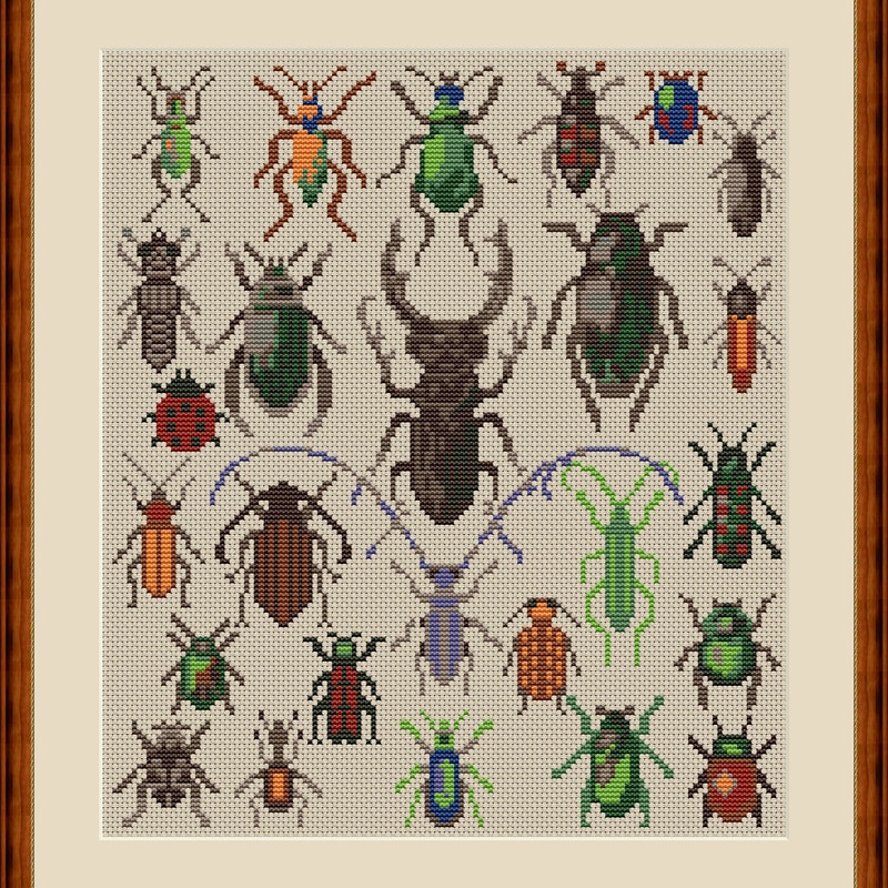 Insect Cross Stitch - Etsy