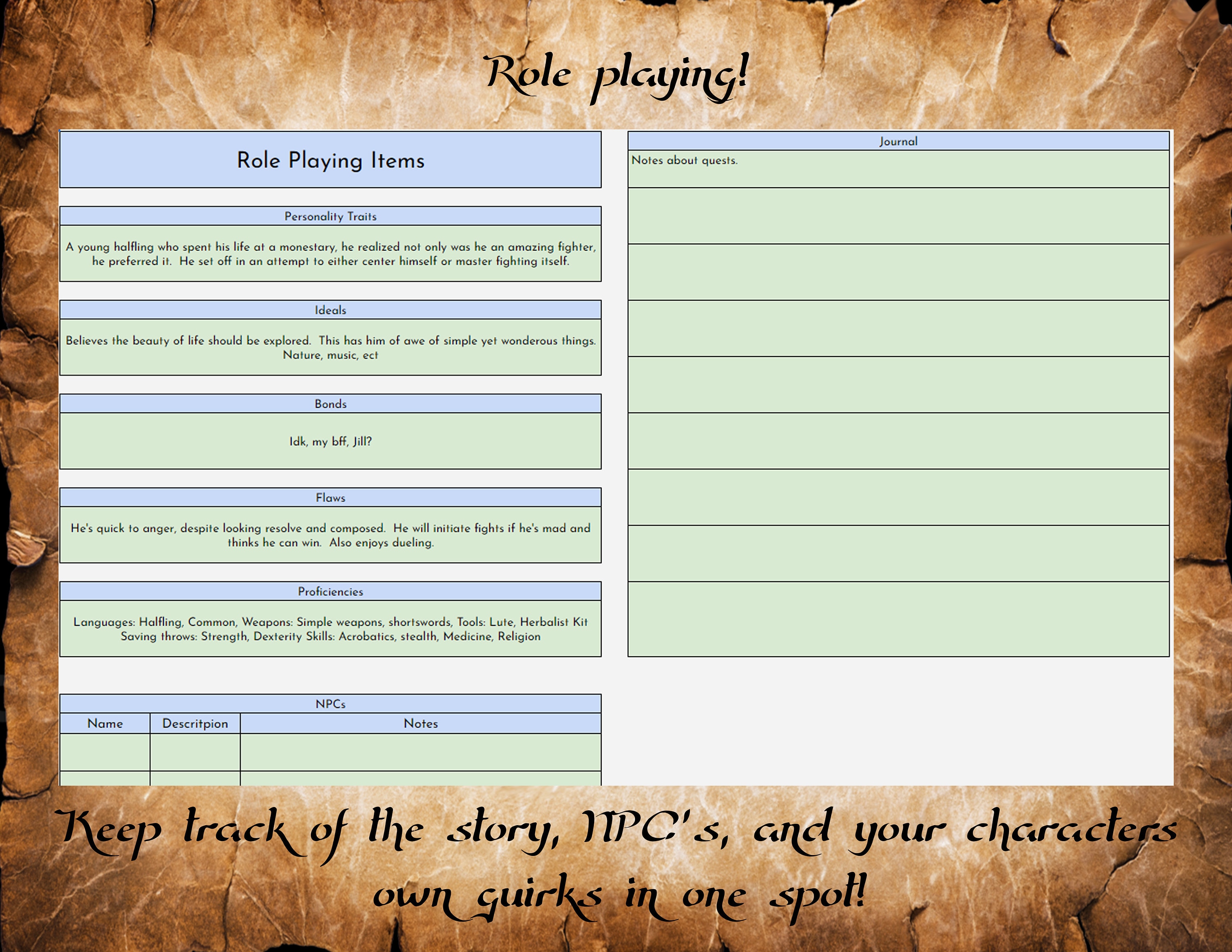DND 5e Character Sheet Auto Input Google Sheet Inputs All Stats Magic ...