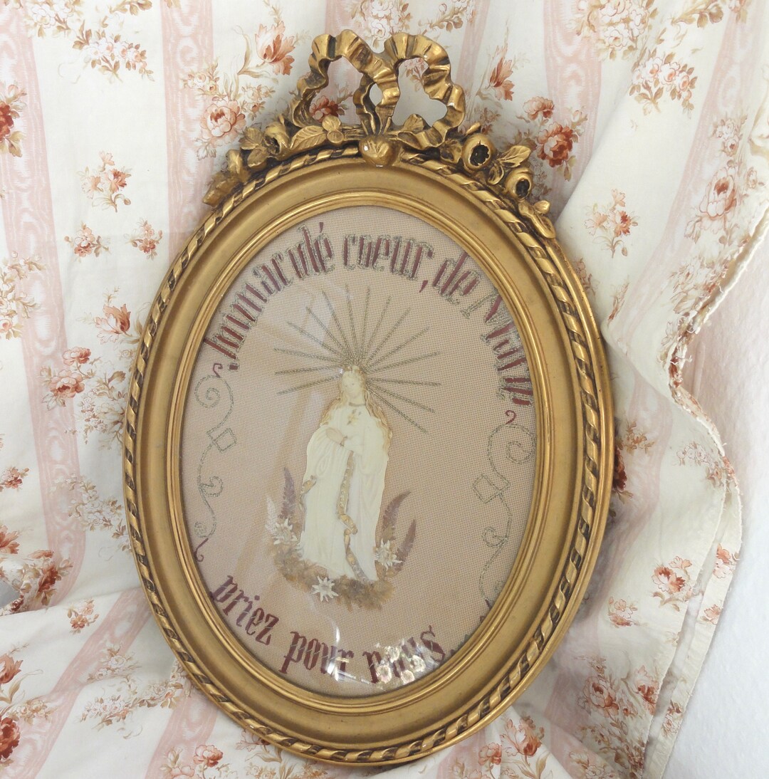 1900 Art Nouveau Picture Frame Gold France Brocante Charm Decoration - Etsy
