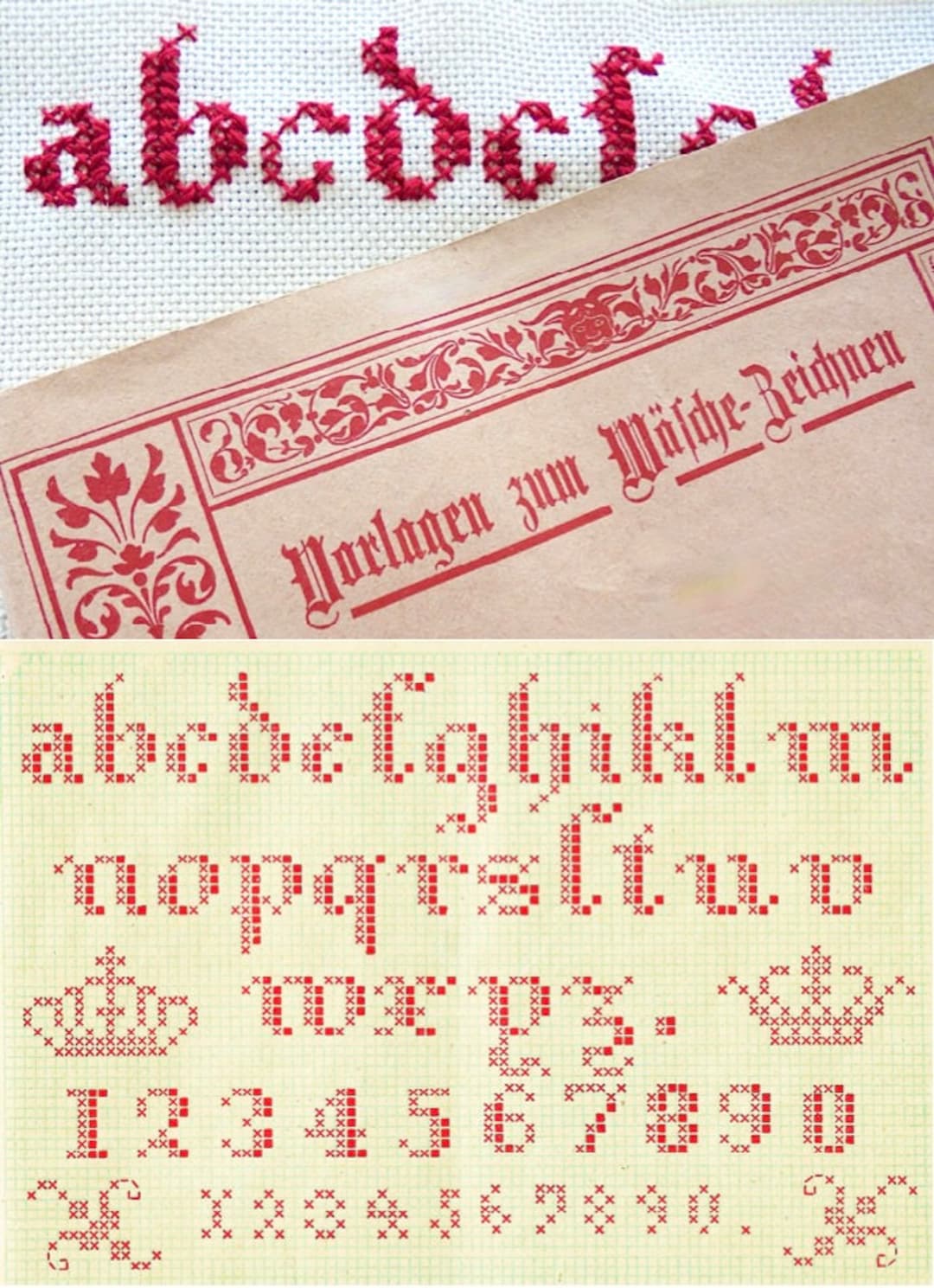 1900: Digital Antique German Alphabet Stick Templates Digital Download ...