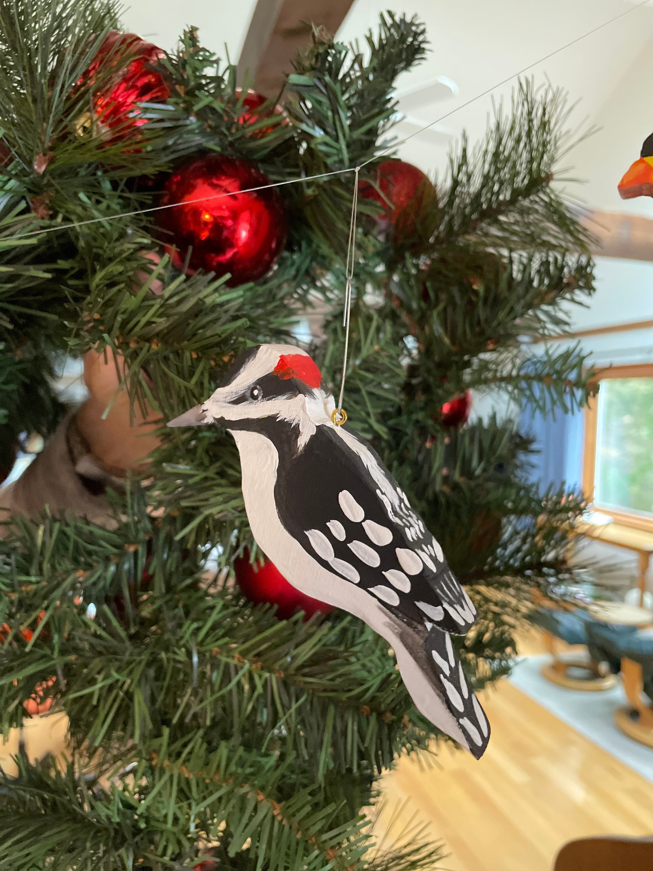 Downy Woodpecker Ornament | Etsy