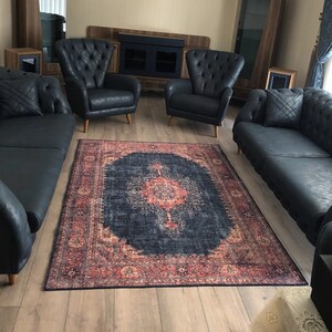 NARGAN Persian Pattern Oriental Rug, Antique Looks, Hand-knotted ...