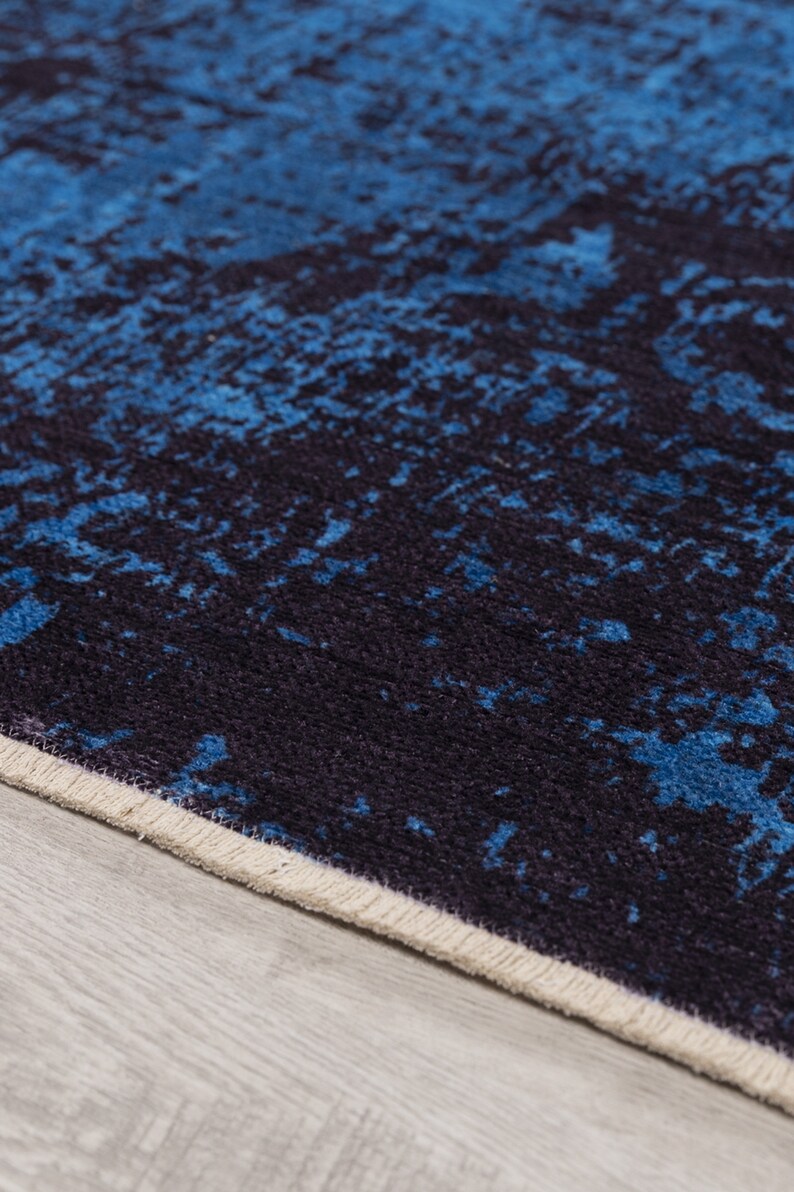 TALVA Persian Rug Pattern Dark Teal Faded Luxurious - Etsy