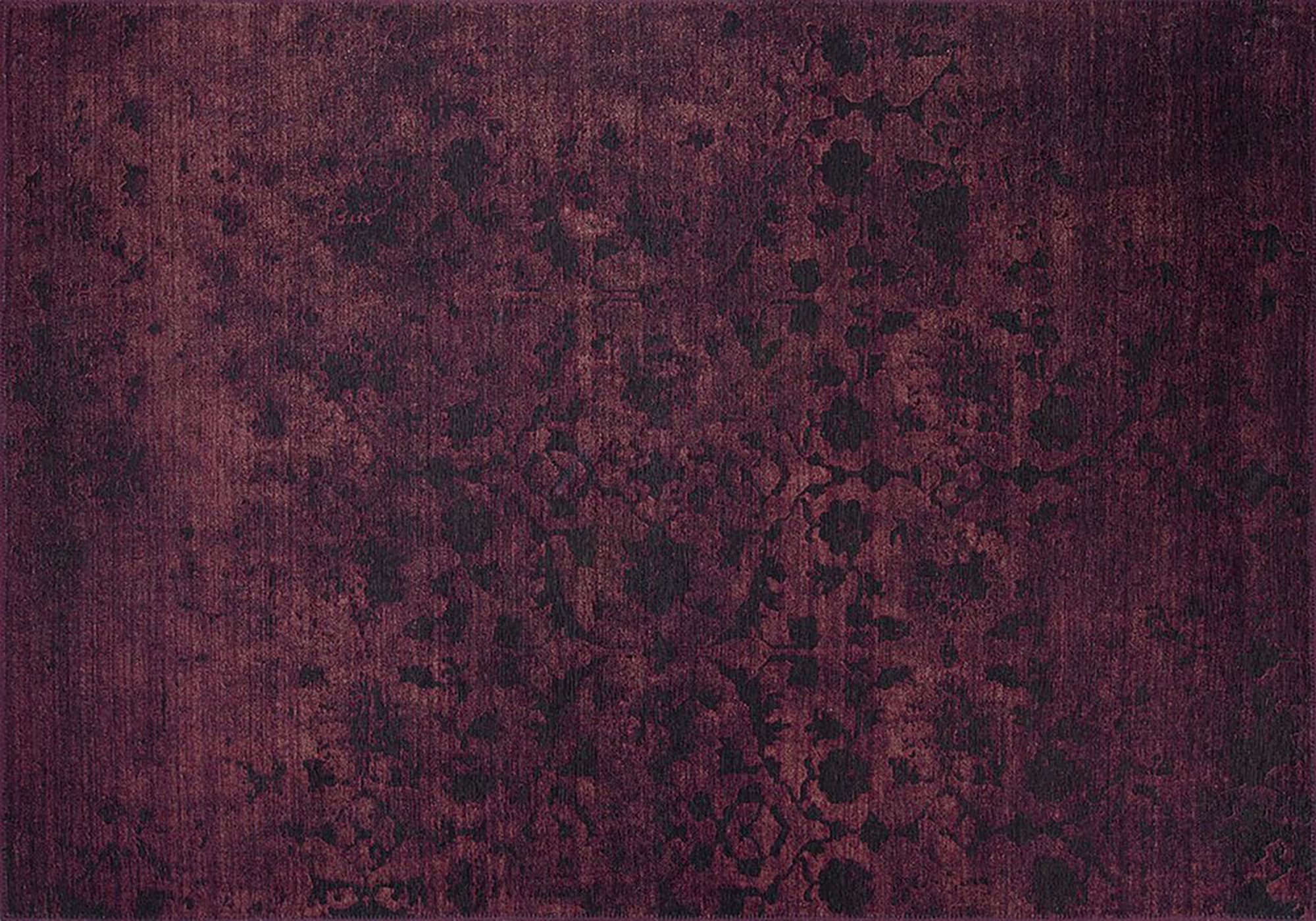 MARA Red-violet Vintage Area Rug Dark Reddish Purple - Etsy