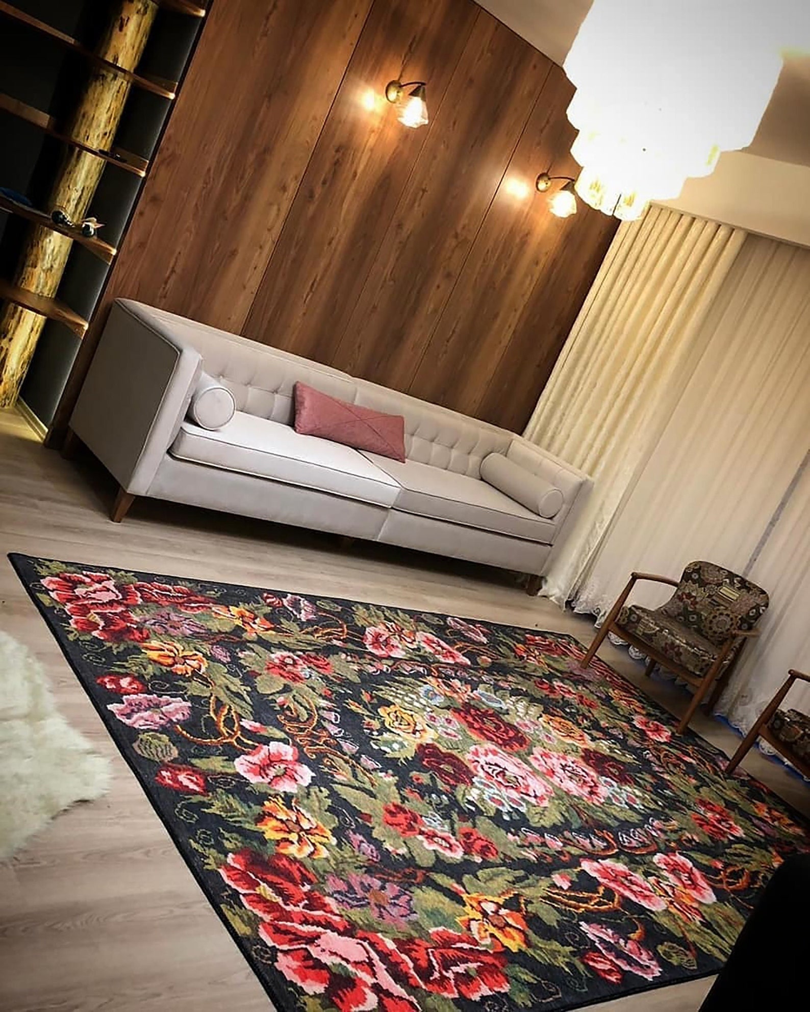 GUL TWINS Floral Rugs Rose Turkish Rug Vintage Looks - Etsy