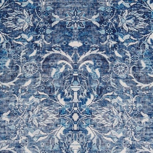 BULUD Vintage Rug Looks Dark Blue, Luxurious, Medieval Tracery, Home ...