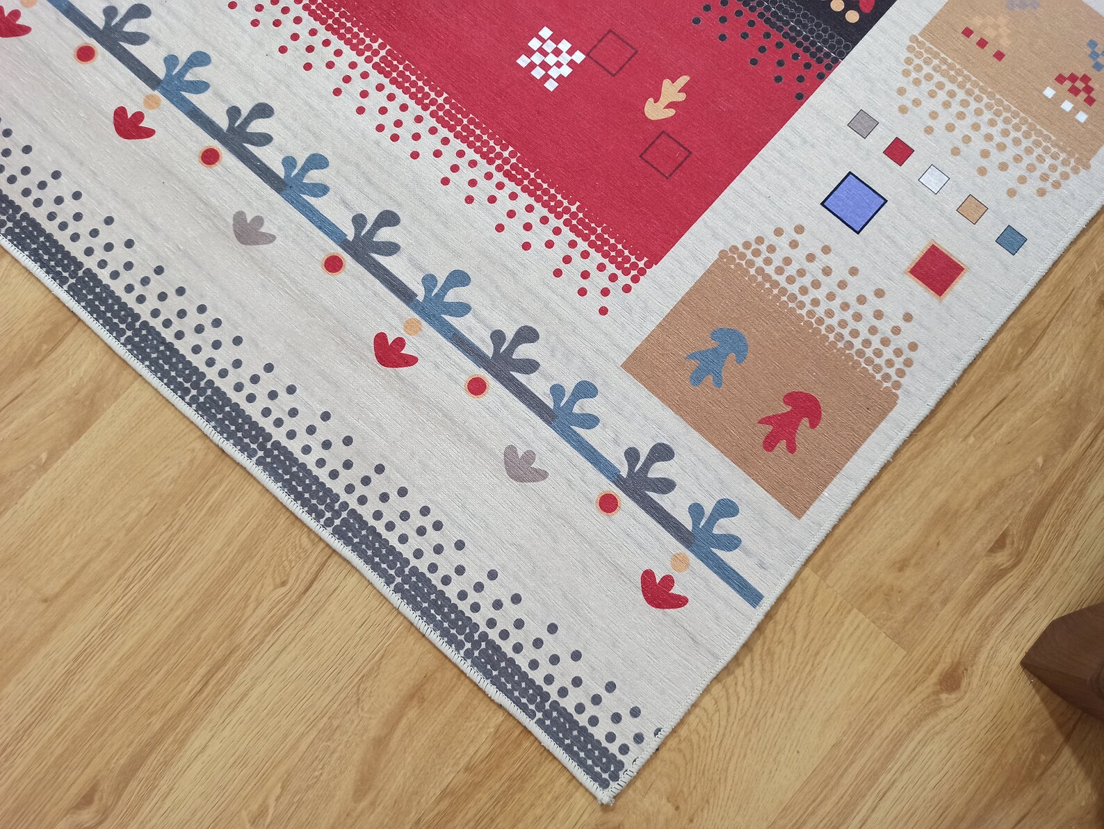 ASUN Kilim Style Colorful Pastel Rug White Ivory Vintage - Etsy