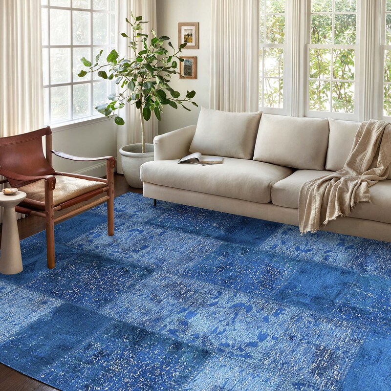 Blue Vintage Rug - Etsy