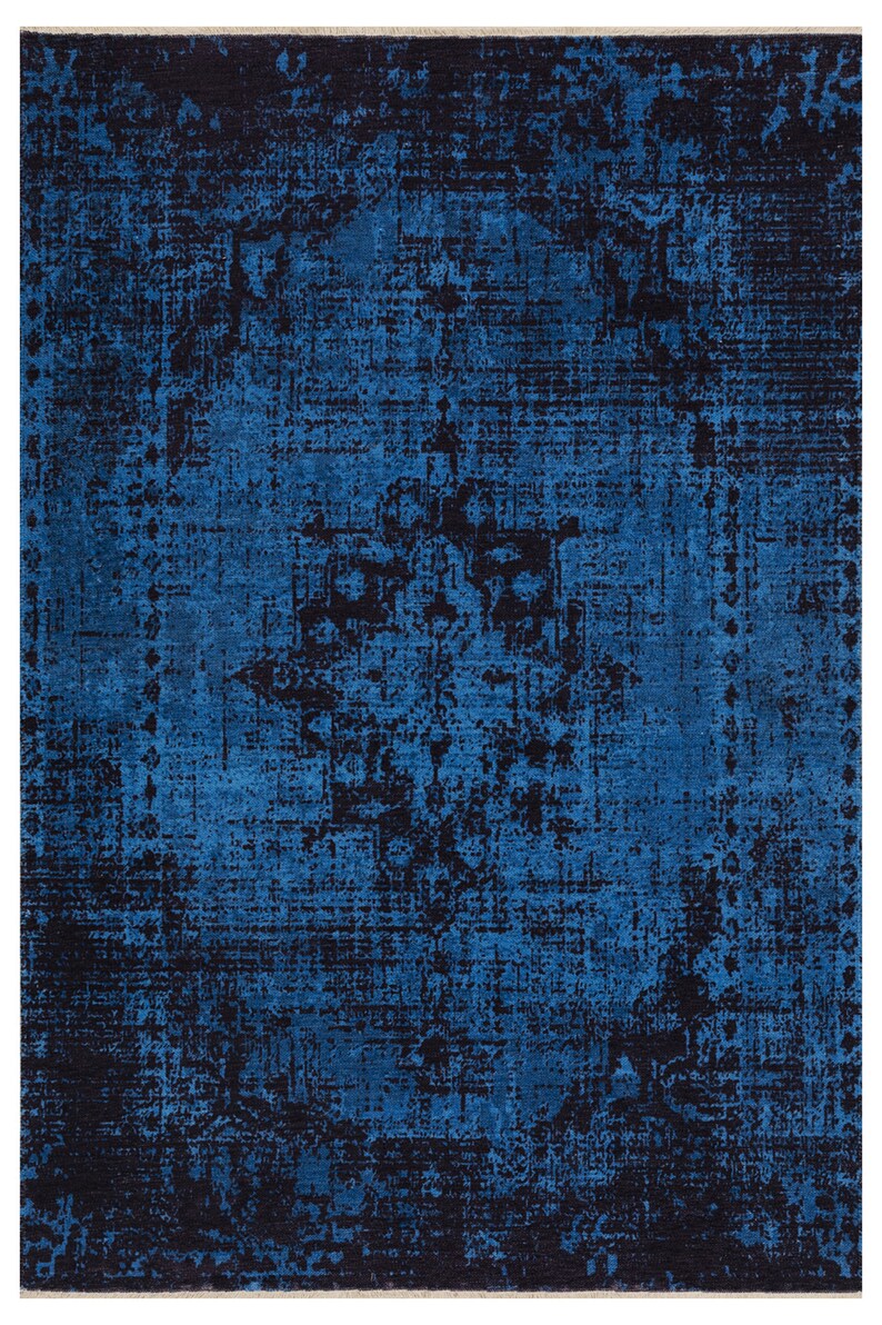 TALVA Persian Rug Pattern Dark Teal Faded Luxurious - Etsy